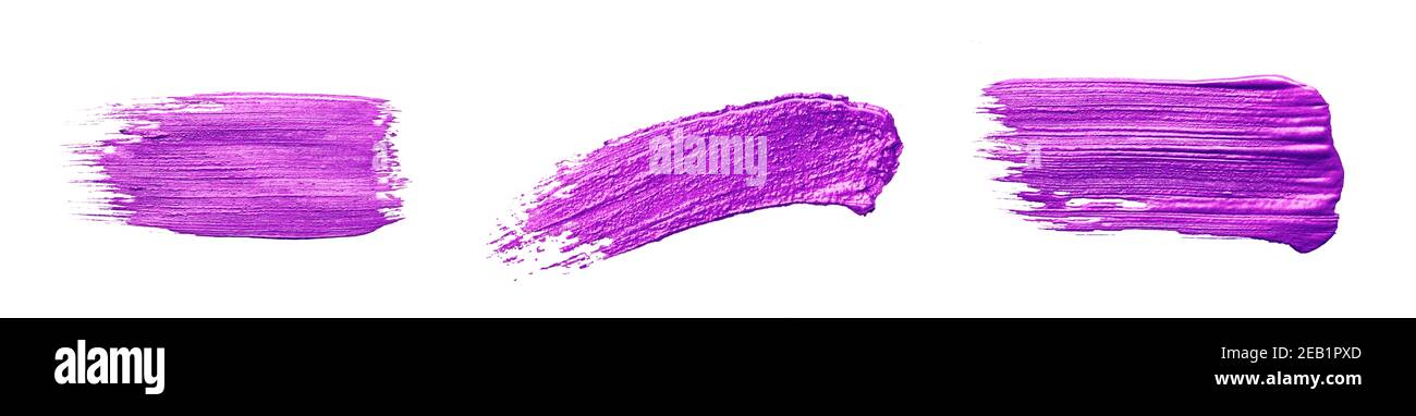 Set of abstract paint smears. Beautiful smears brushes Stock Photo - Alamy