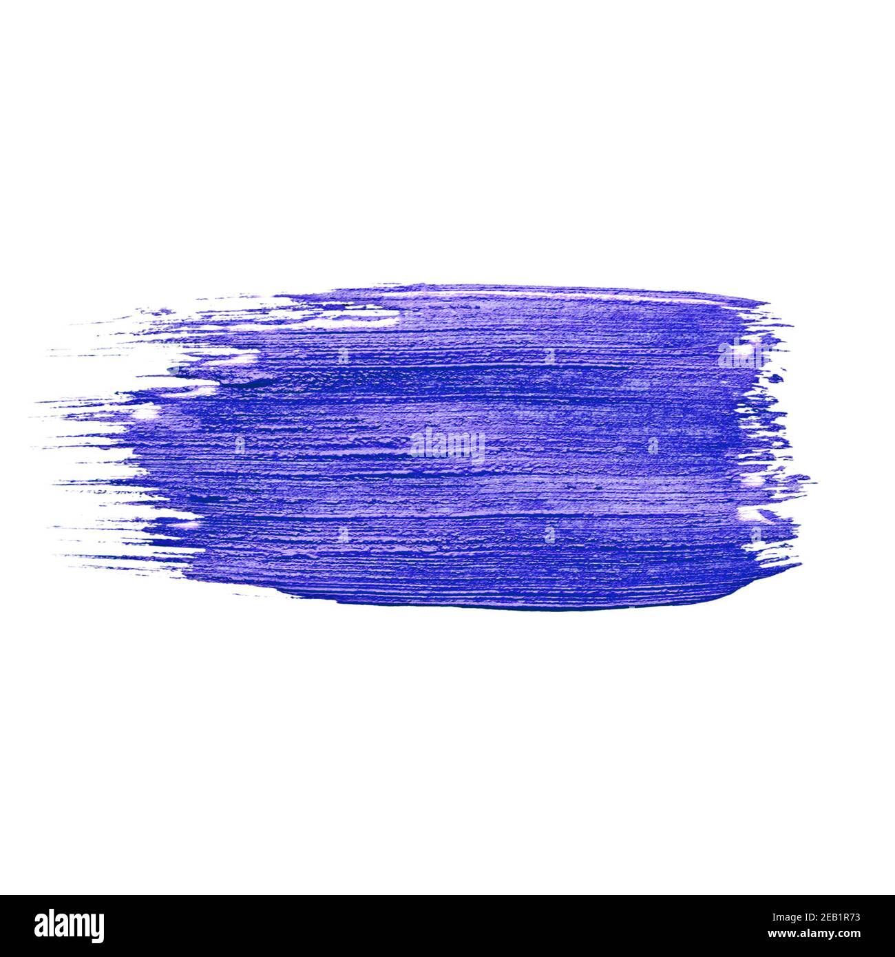 Blue paint brush strokes isolated on white background Stock Photo - Alamy