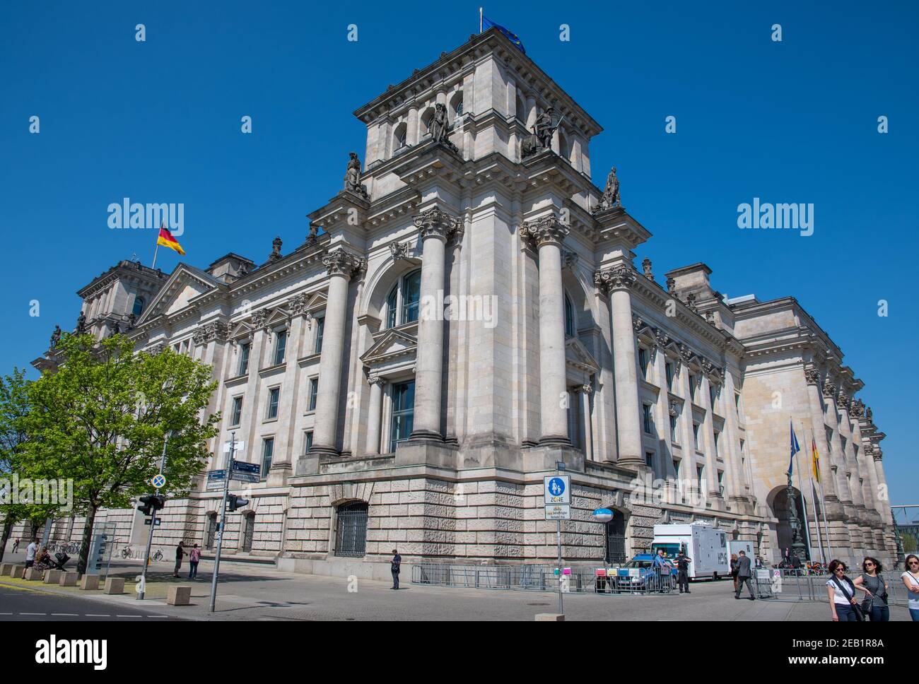 Berlin Germany - April 20. 2018: The German Parliament building Stock ...