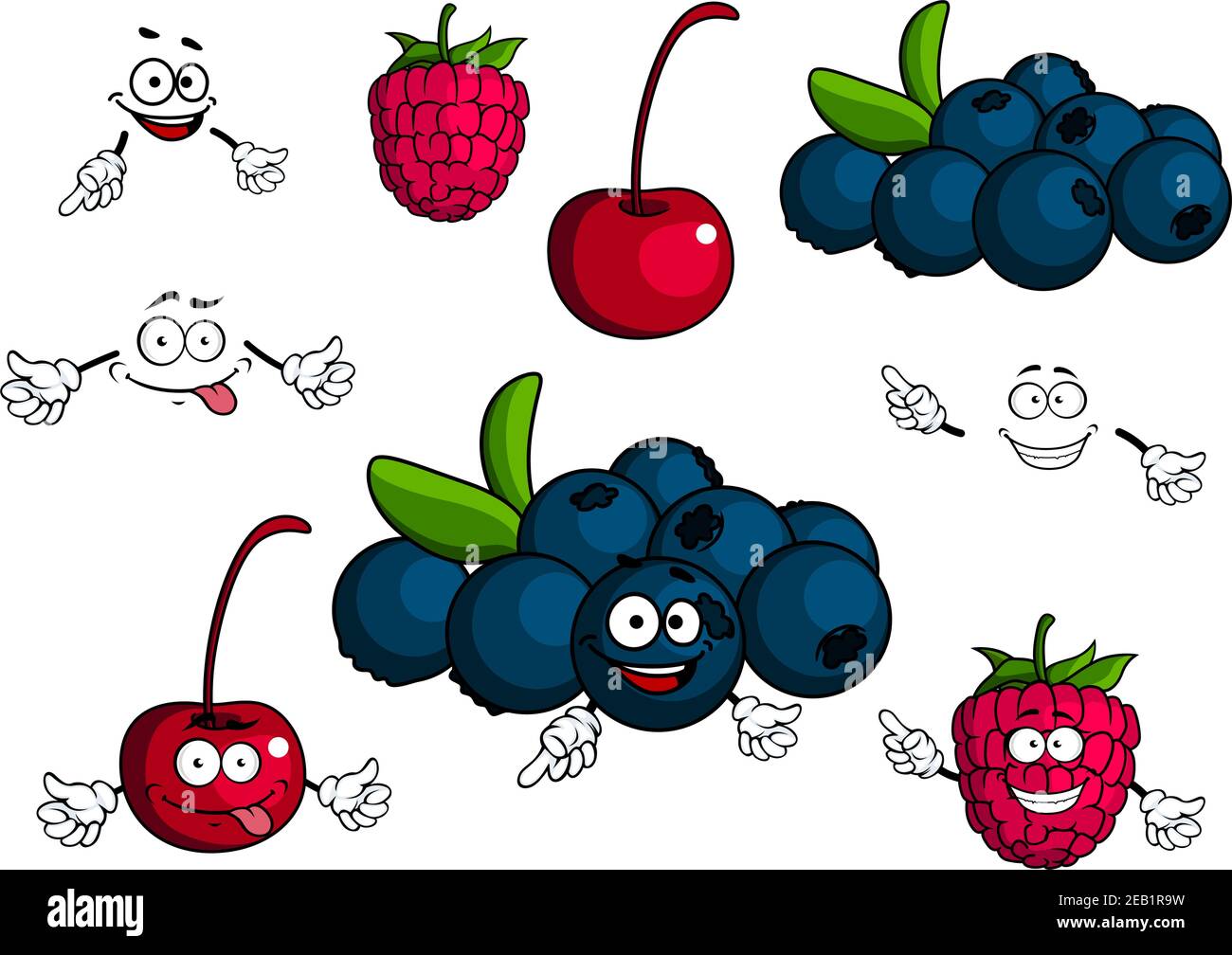 Cartoon Blue Raspberry