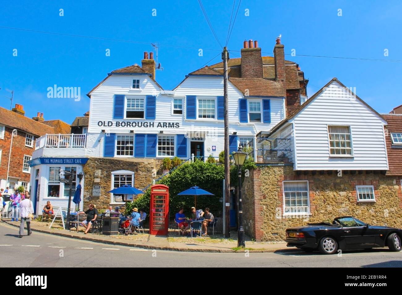 Rye is an English town near the coast in East Sussex. In the centre ...