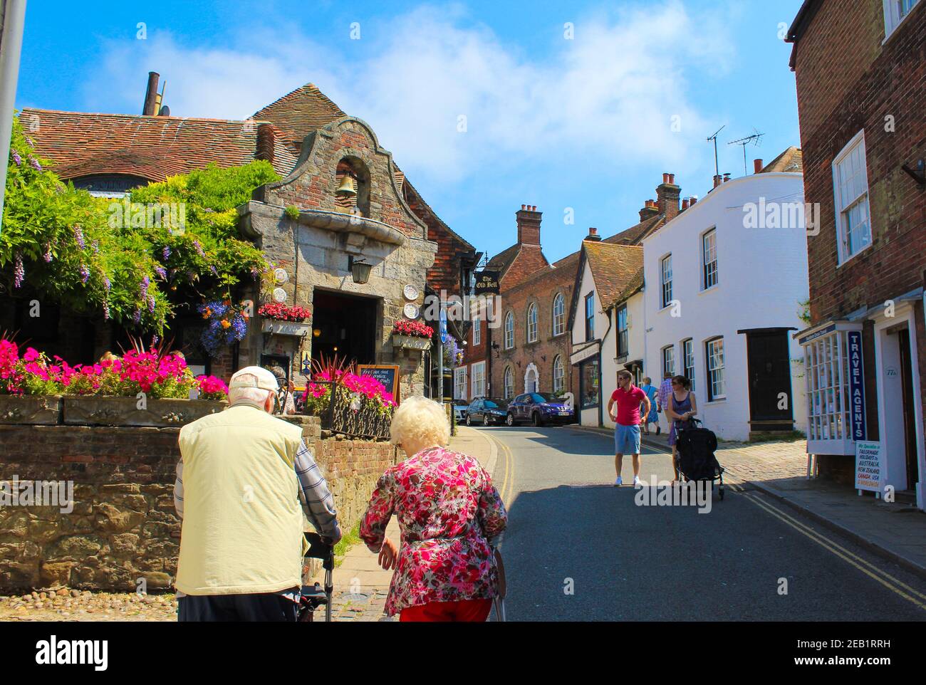 Rye is an English town near the coast in East Sussex. In the centre ...