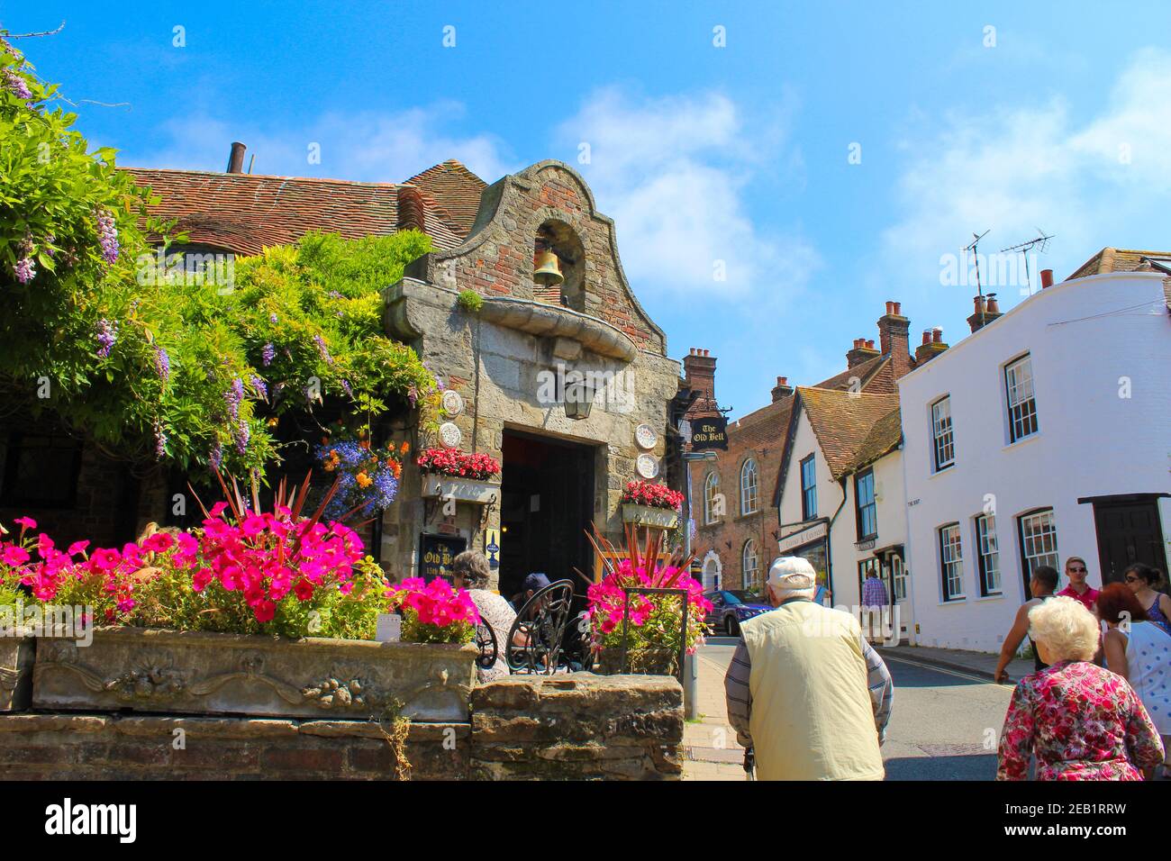 Rye is an English town near the coast in East Sussex. In the centre ...
