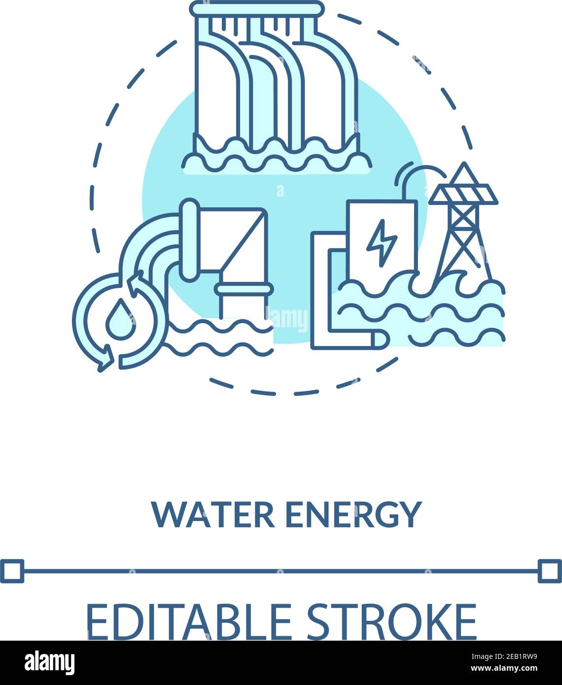 Renewable energy sources for electricity concept icon Stock Vector ... Renewable energy sources for electricity concept icon Stock Vector ...