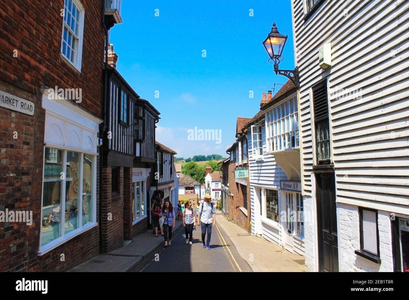 Rye is an English town near the coast in East Sussex. In the centre ...