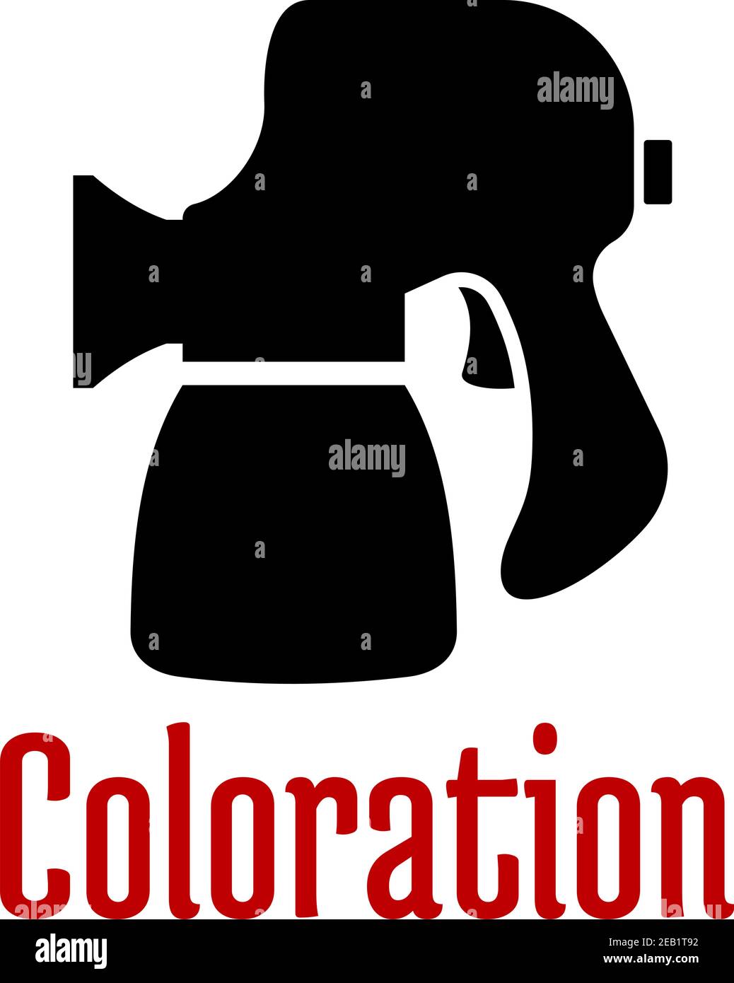 Paint spray gun on Stock Vector Images - Alamy