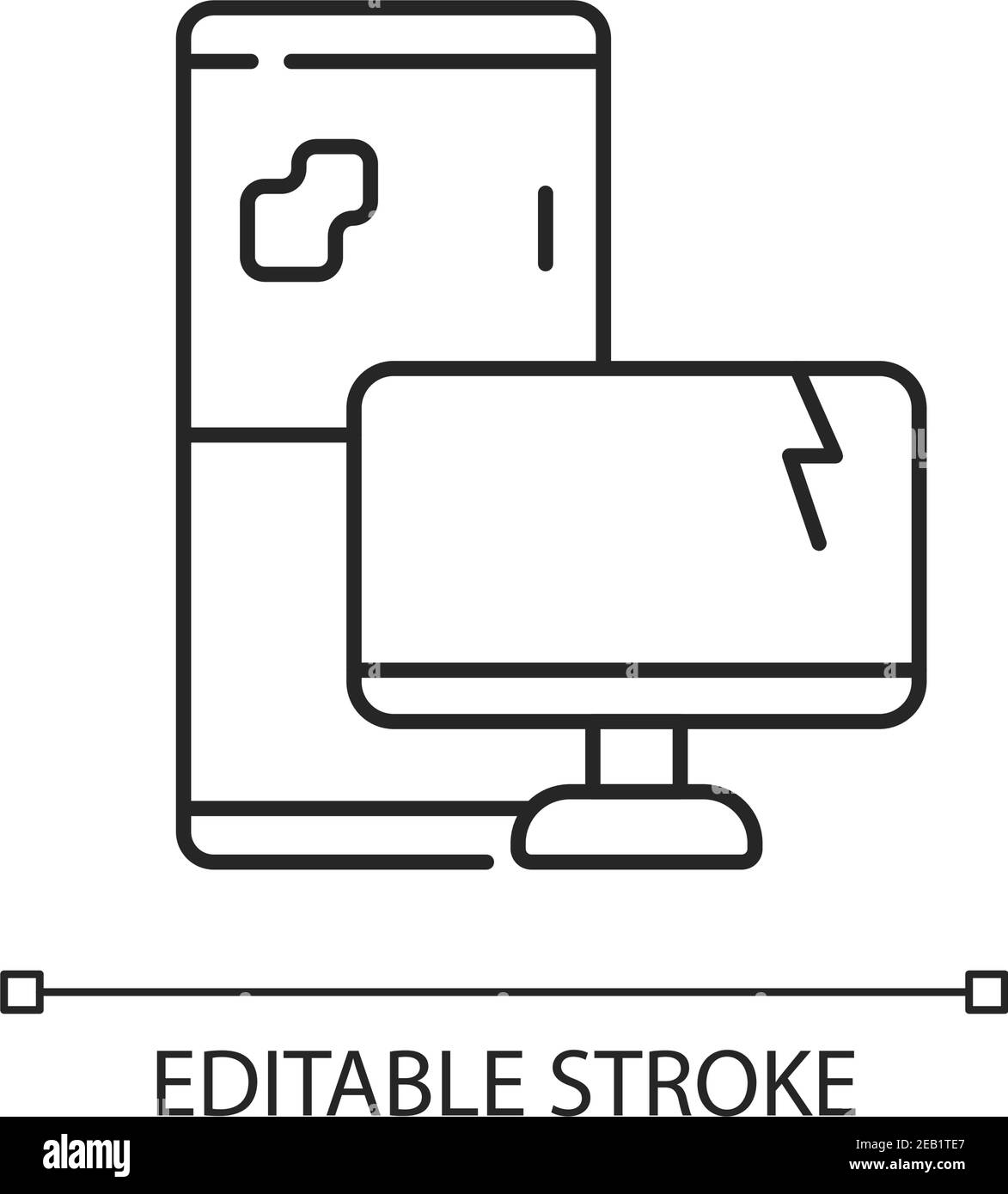 Electronic waste linear icon Stock Vector Image & Art - Alamy