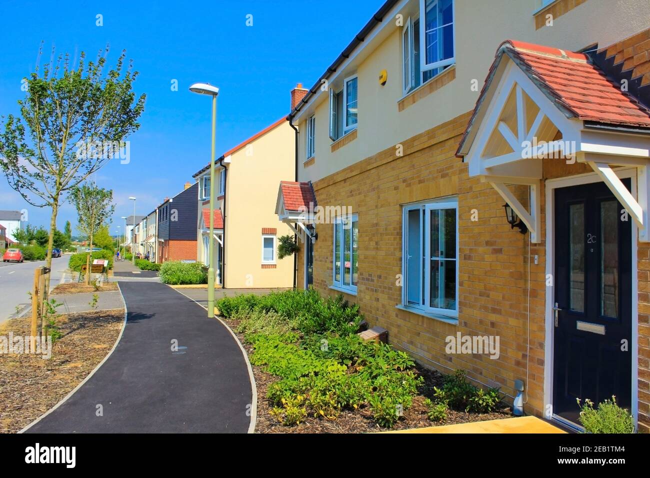 New mixed housing development few occupied,some empty at Hamstreet ...