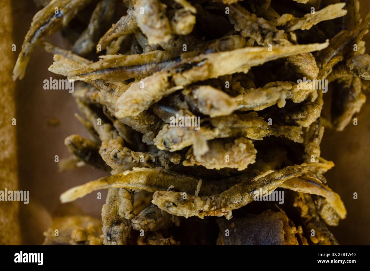 Battered deep fried river fish Stock Photo - Alamy