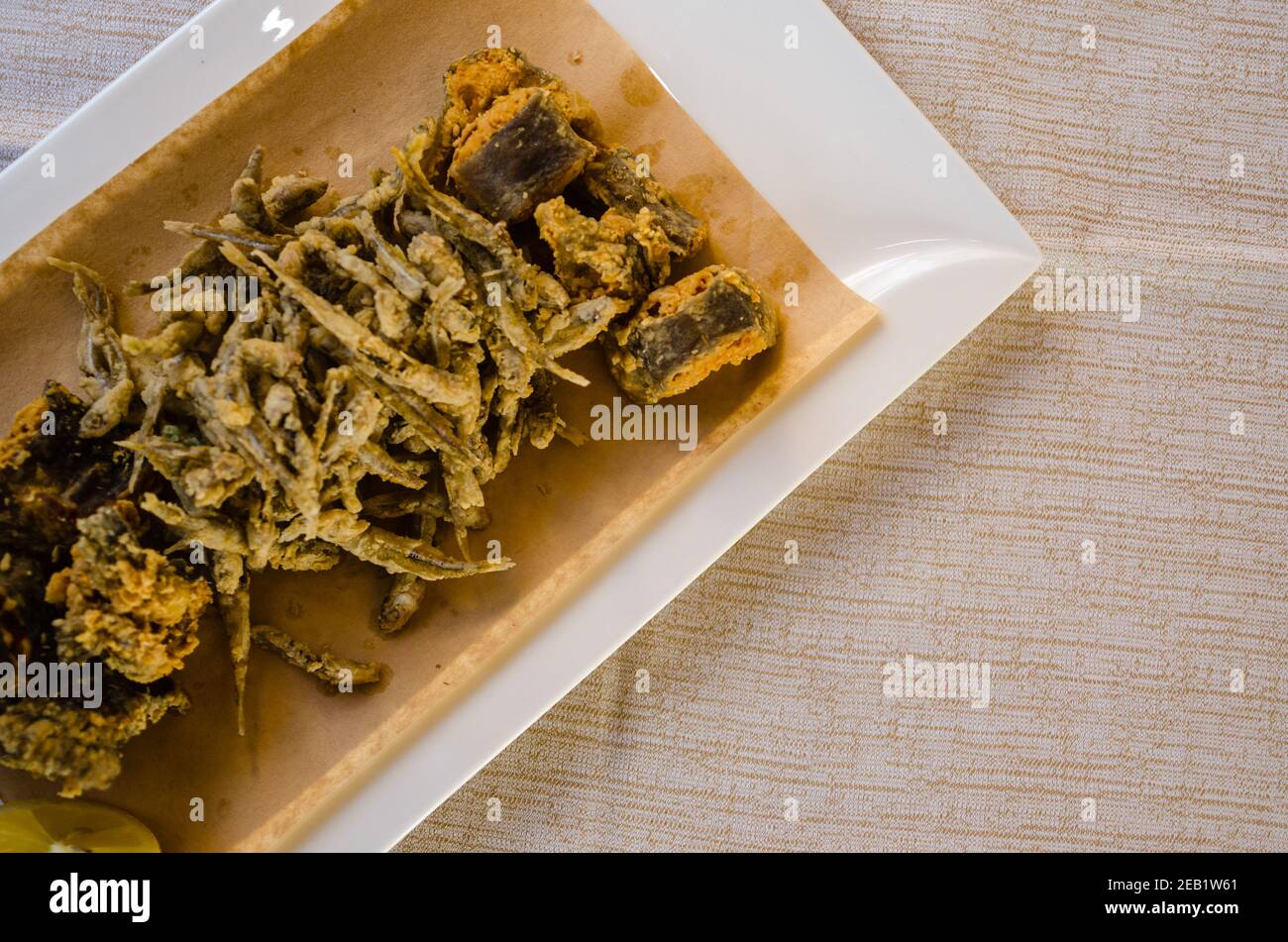 Battered deep fried river fish Stock Photo - Alamy