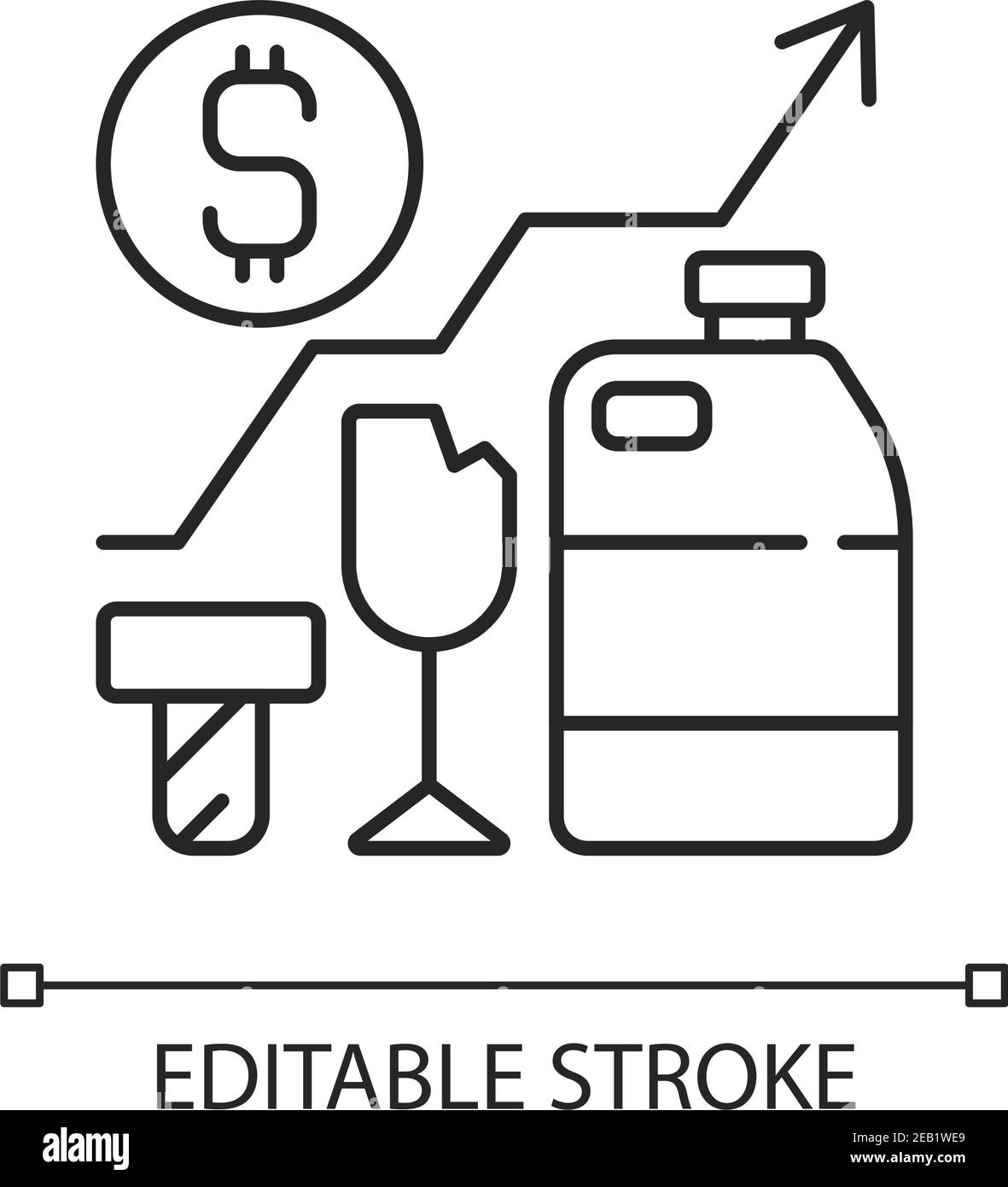 Waste analytics linear icon Stock Vector Image & Art - Alamy