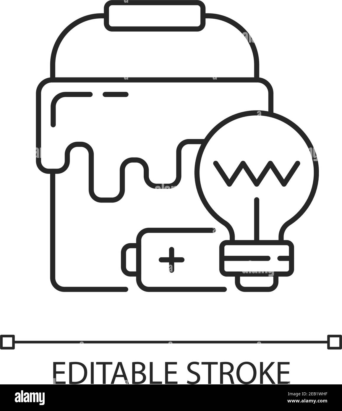 Solid waste icon outline Stock Vector Images - Alamy