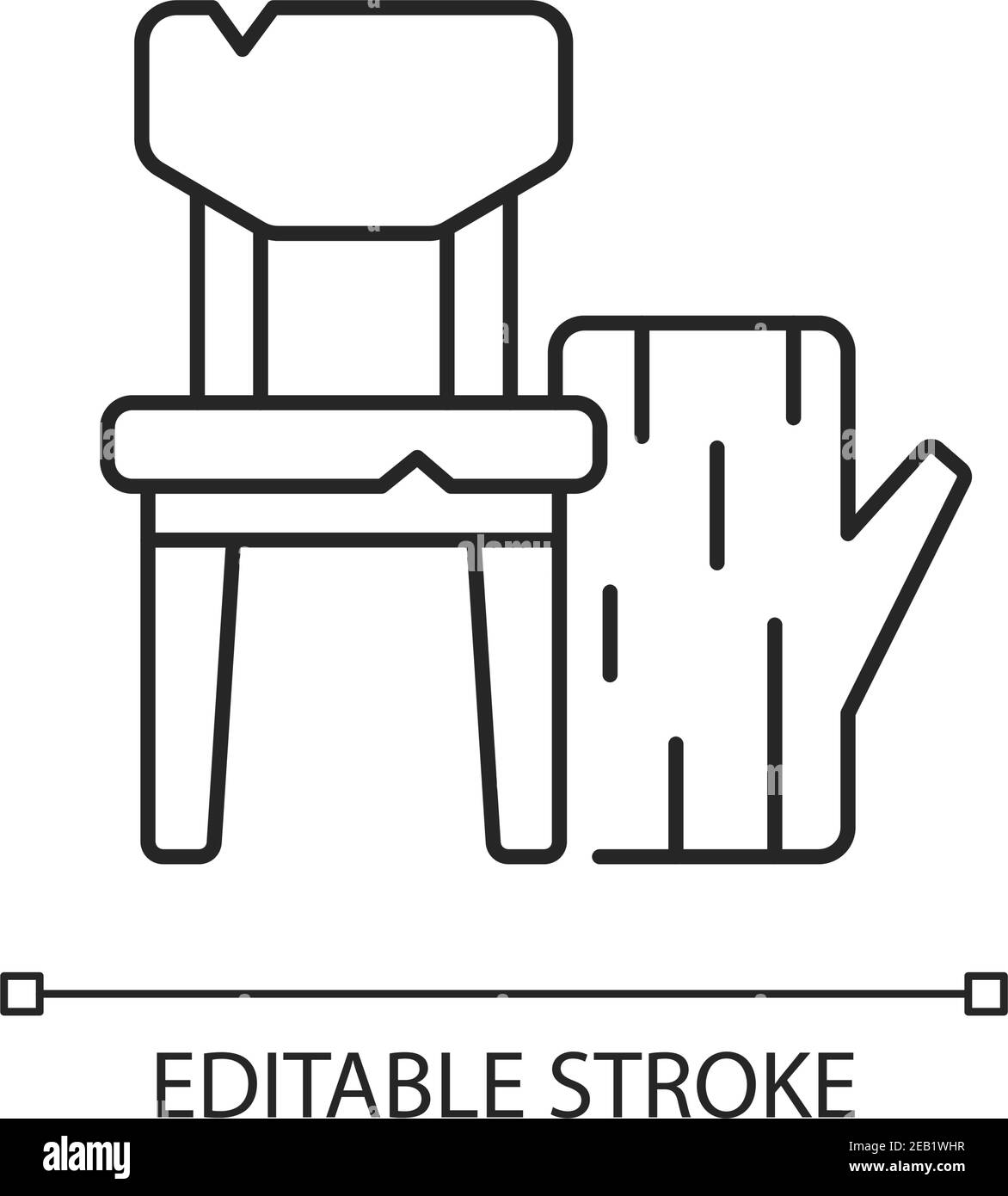 Wood waste linear icon Stock Vector Image & Art - Alamy