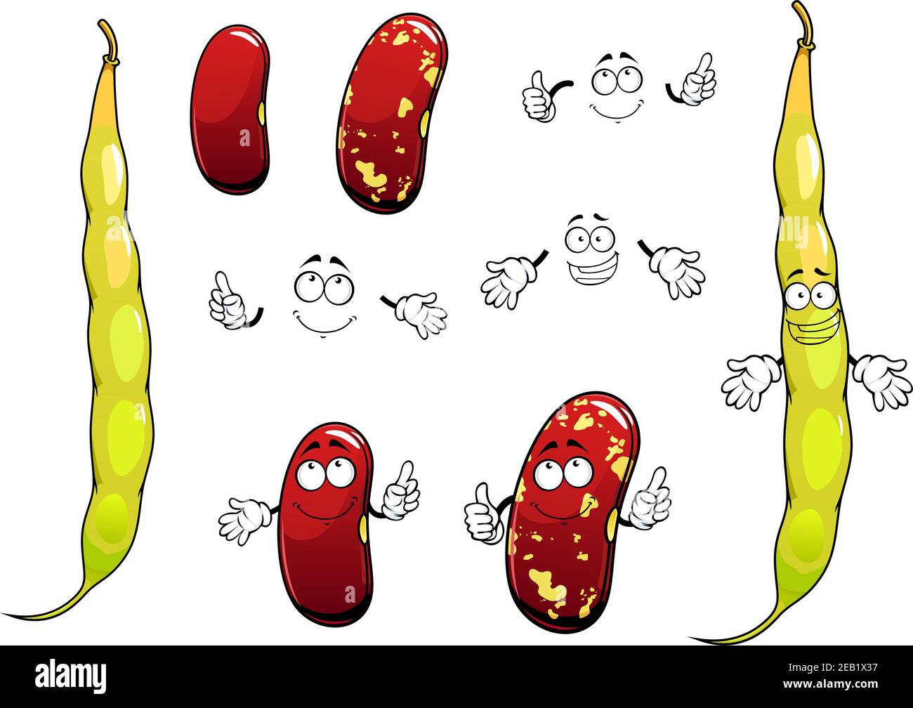 Mottled beans Stock Vector Images - Alamy