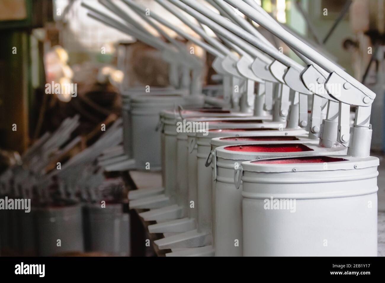 Hand pumps for pumping any liquid close-up in the finished product ...