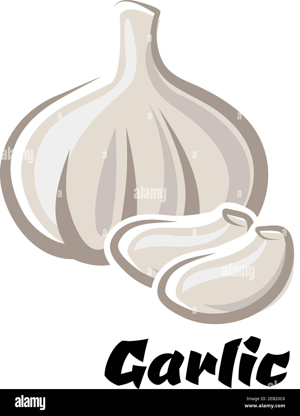 Garlic Clove Cartoon