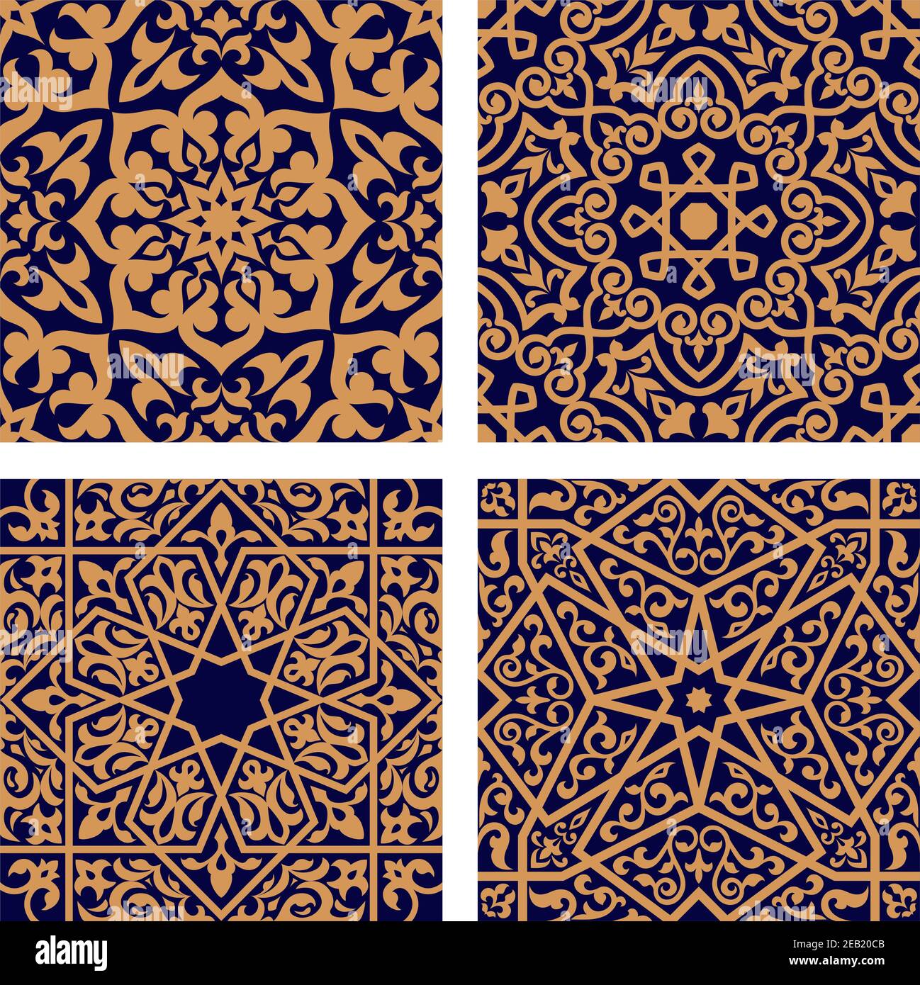Seamless islamic patterns Cut Out Stock Images & Pictures - Alamy