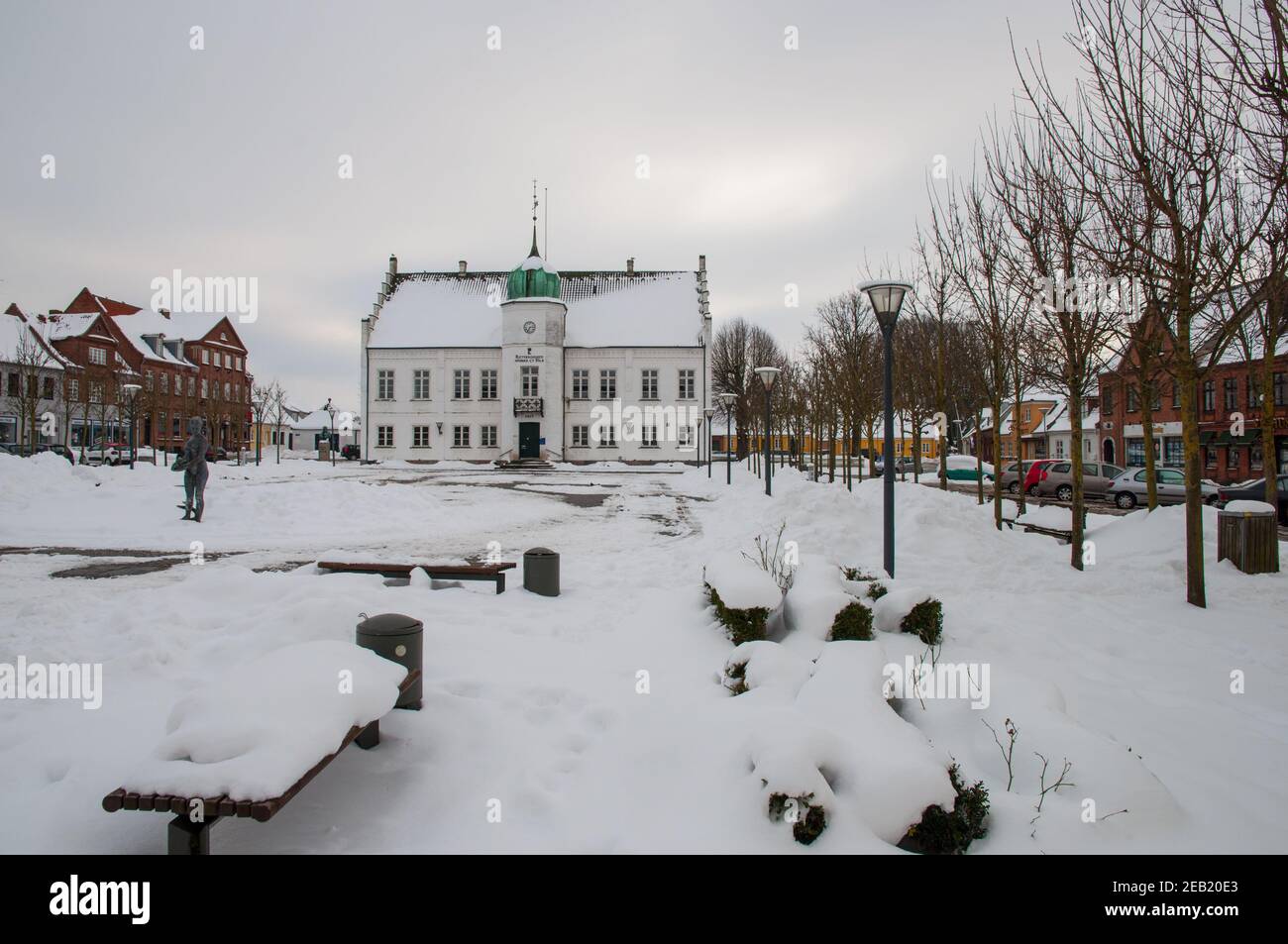 Town hall of town of Maribo in Denmark Stock Photo - Alamy