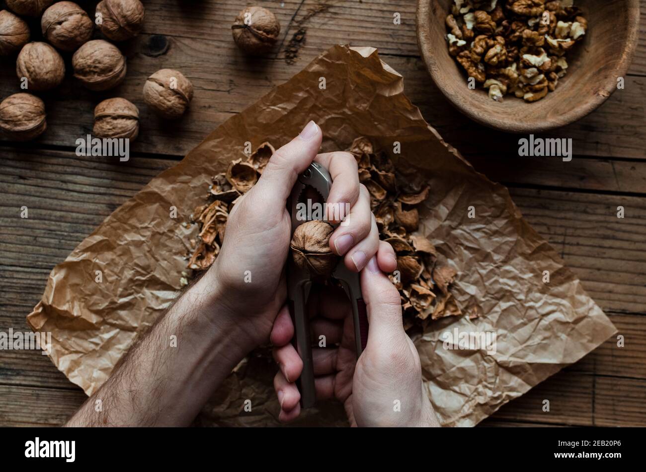 Man Hand Holding Cracker High Resolution Stock Photography and Images ...