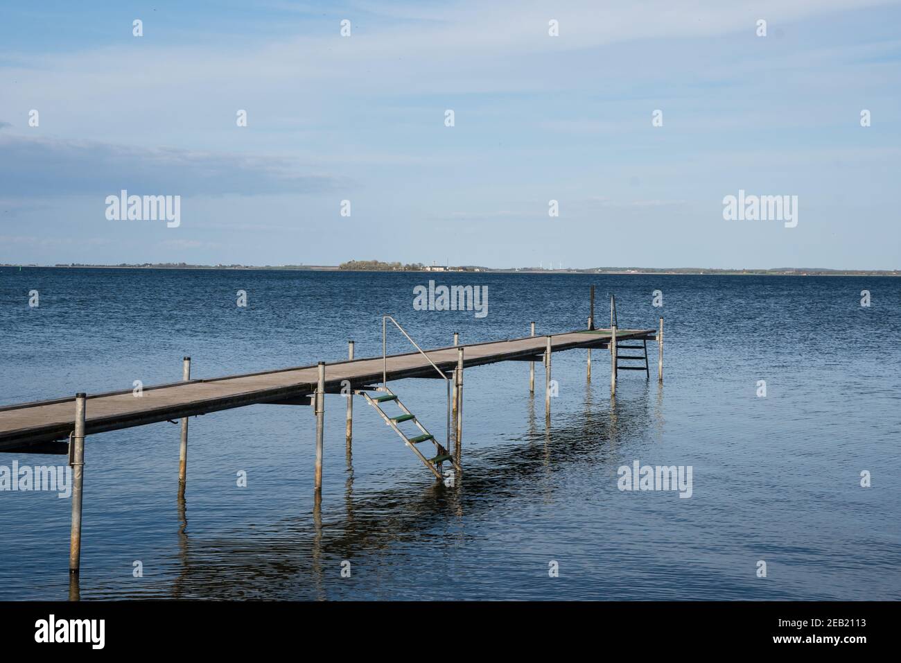 A jetty on the beach on the Danish Countryside Stock Photo - Alamy