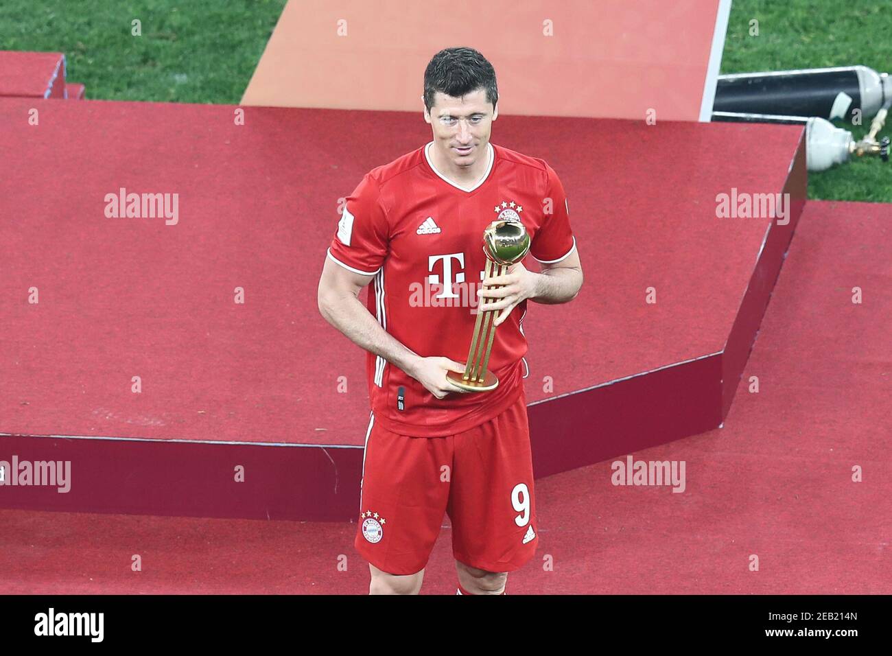 Ar Rayyan, Qatar. 11th Feb, 2021. Bayern Munich's Robert Lewandowski ...