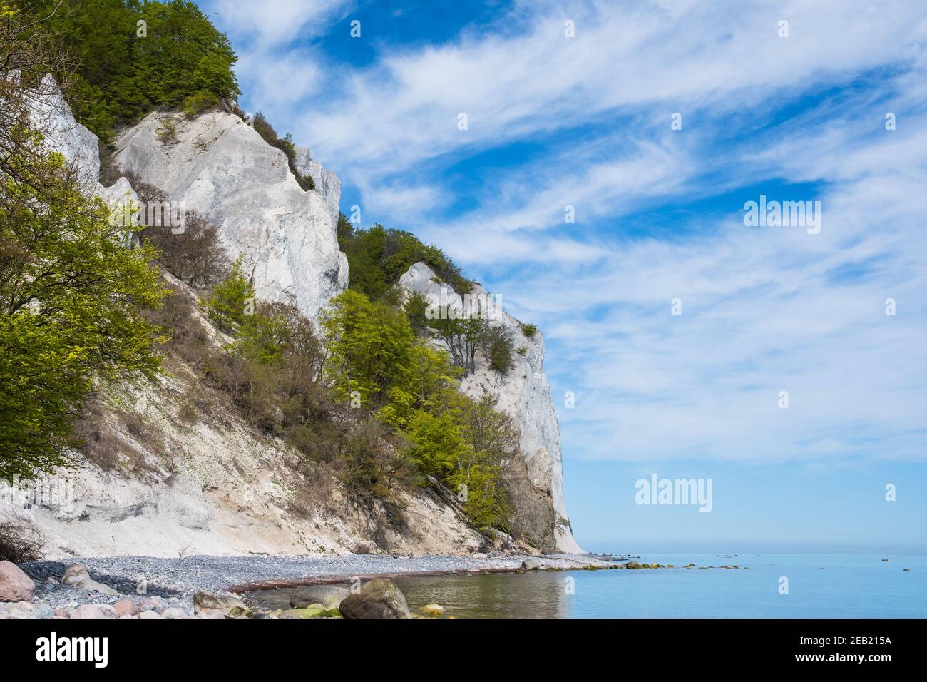 Moens klint chalk cliffs in Denmark Stock Photo - Alamy