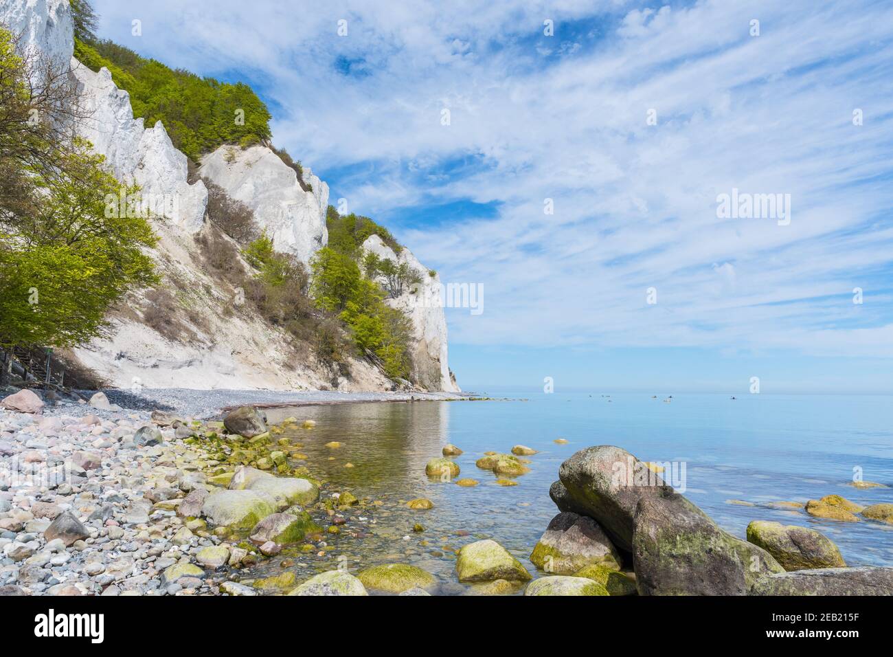 Moens klint chalk cliffs in Denmark Stock Photo - Alamy