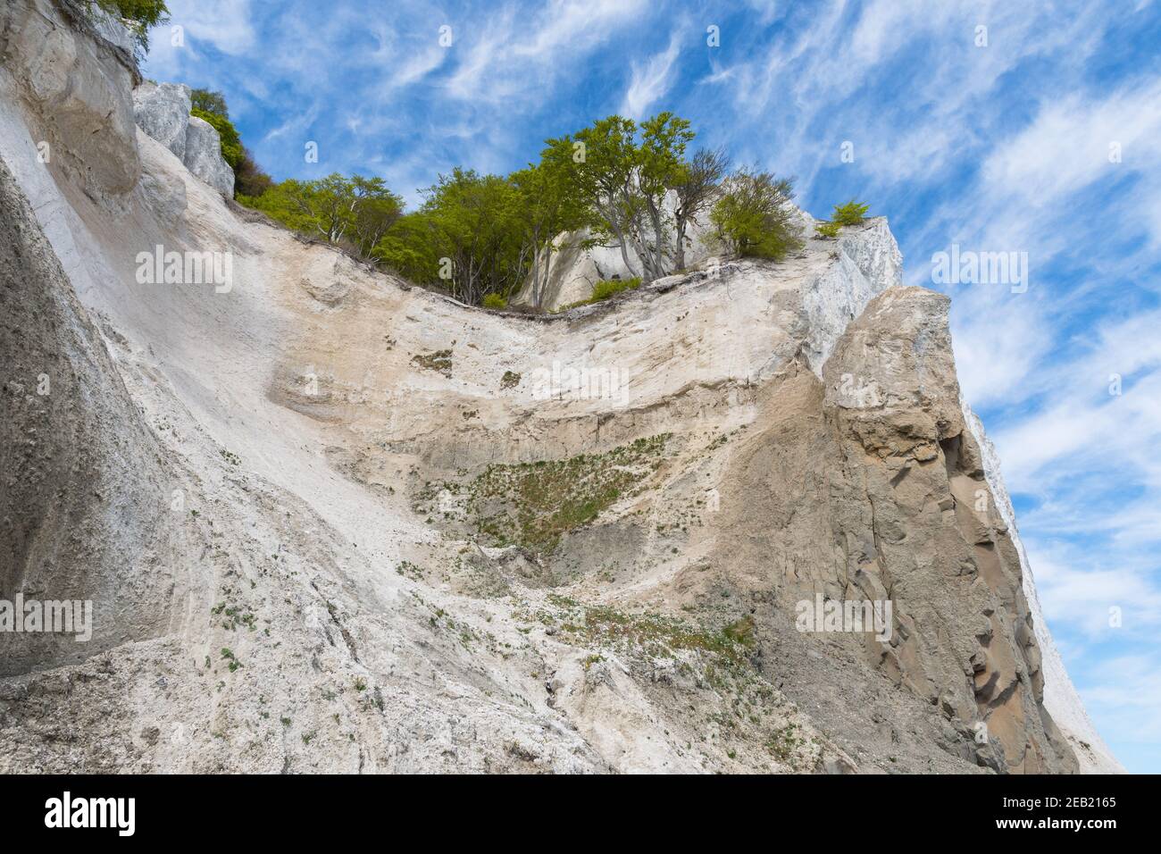 Moens klint chalk cliffs in Denmark on a summer day Stock Photo - Alamy
