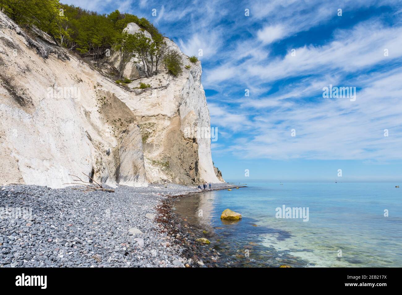 Moens klint chalk cliffs in Denmark Stock Photo - Alamy