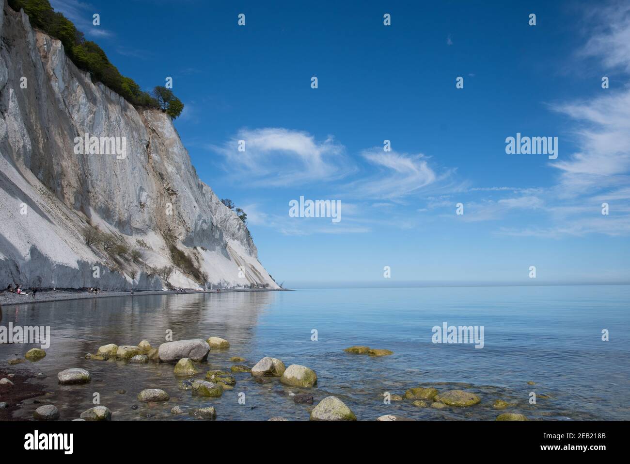 Moens klint chalk cliffs in Denmark Stock Photo - Alamy