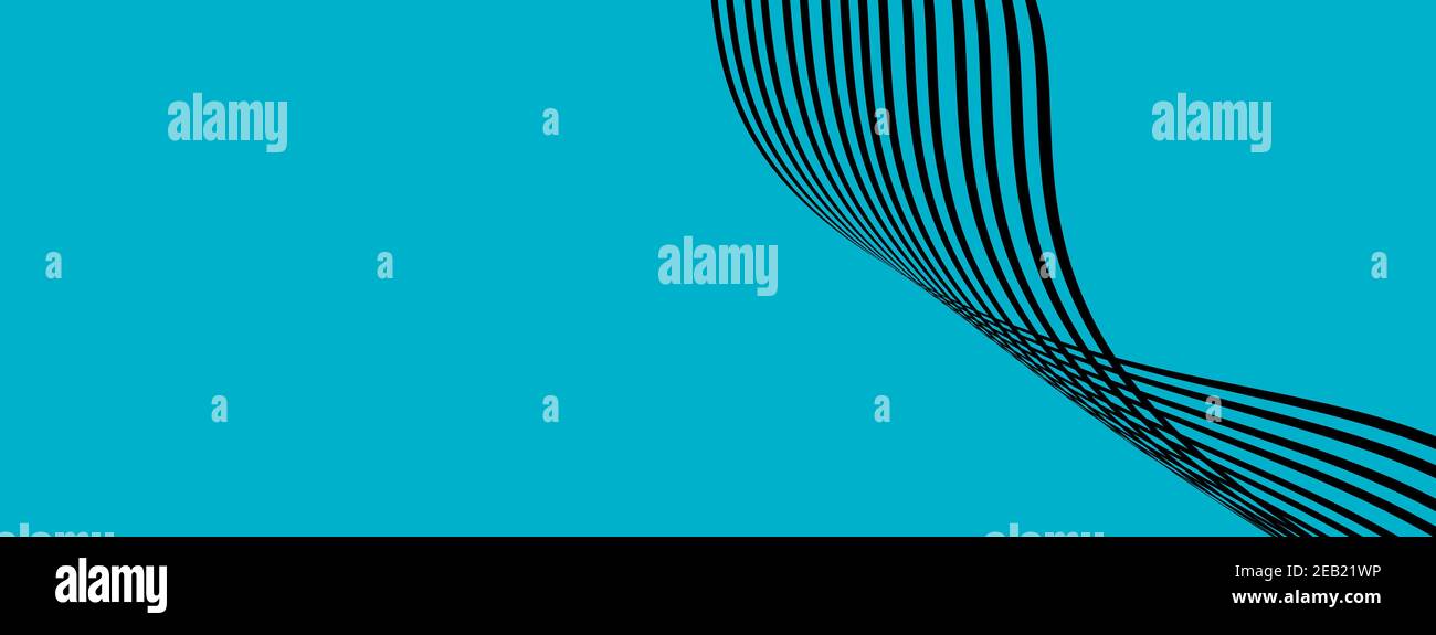 Abstract turquoise modern curve lines background for banner concept ...
