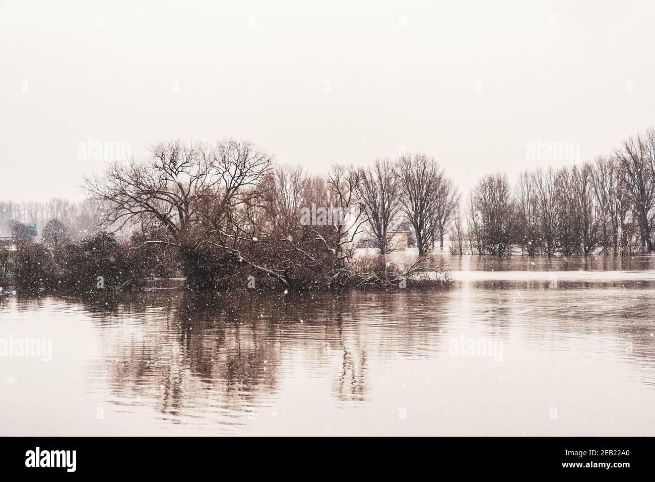 Cologne winter snow river hi-res stock photography and images - Alamy