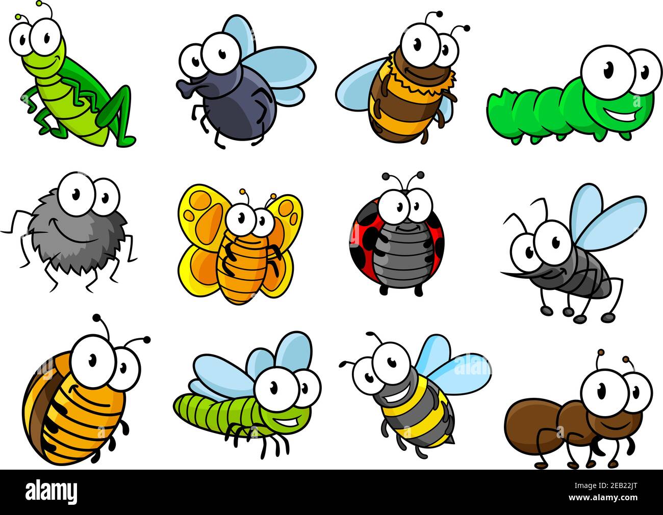 Ladybird caterpillars Stock Vector Images - Alamy