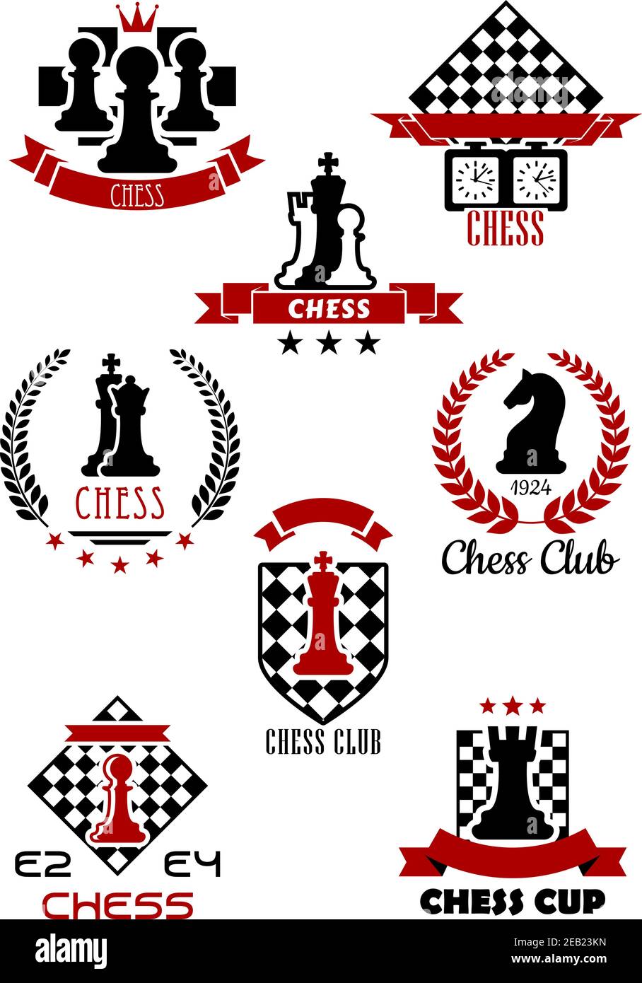 Chess logotype hi-res stock photography and images - Alamy
