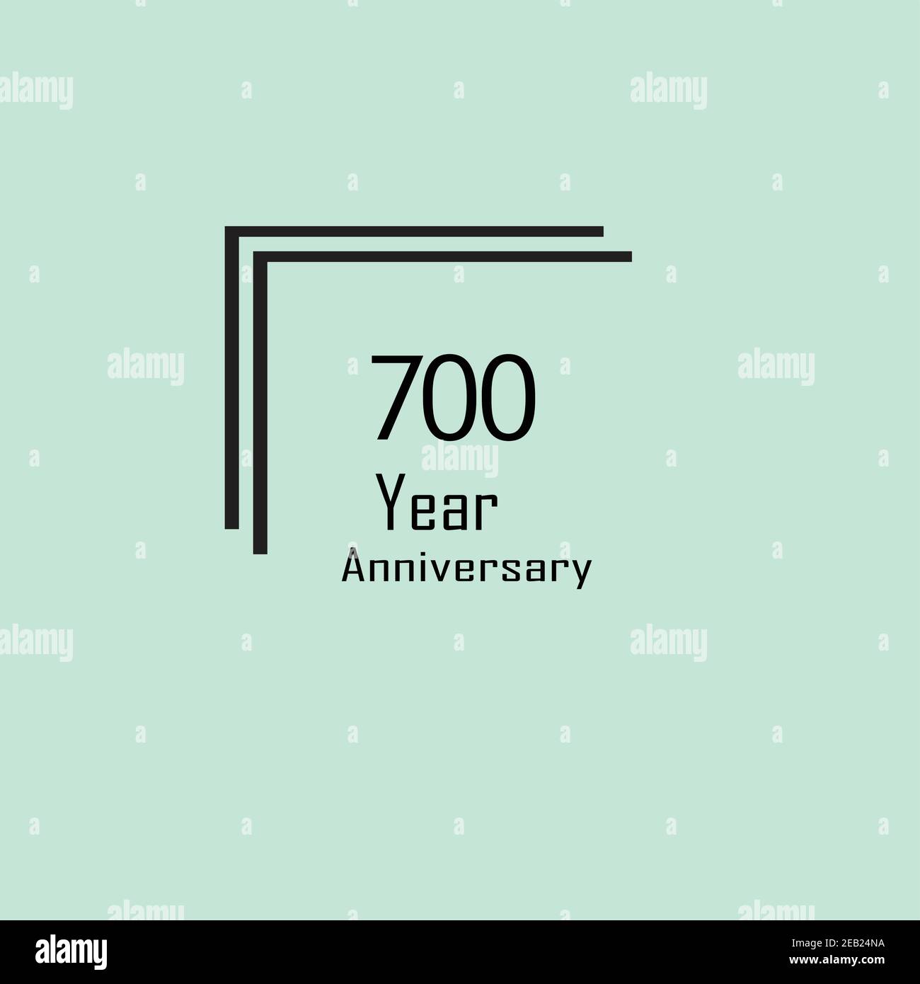 700 Anniversary celebration. Vector festive illustration Stock Vector ...