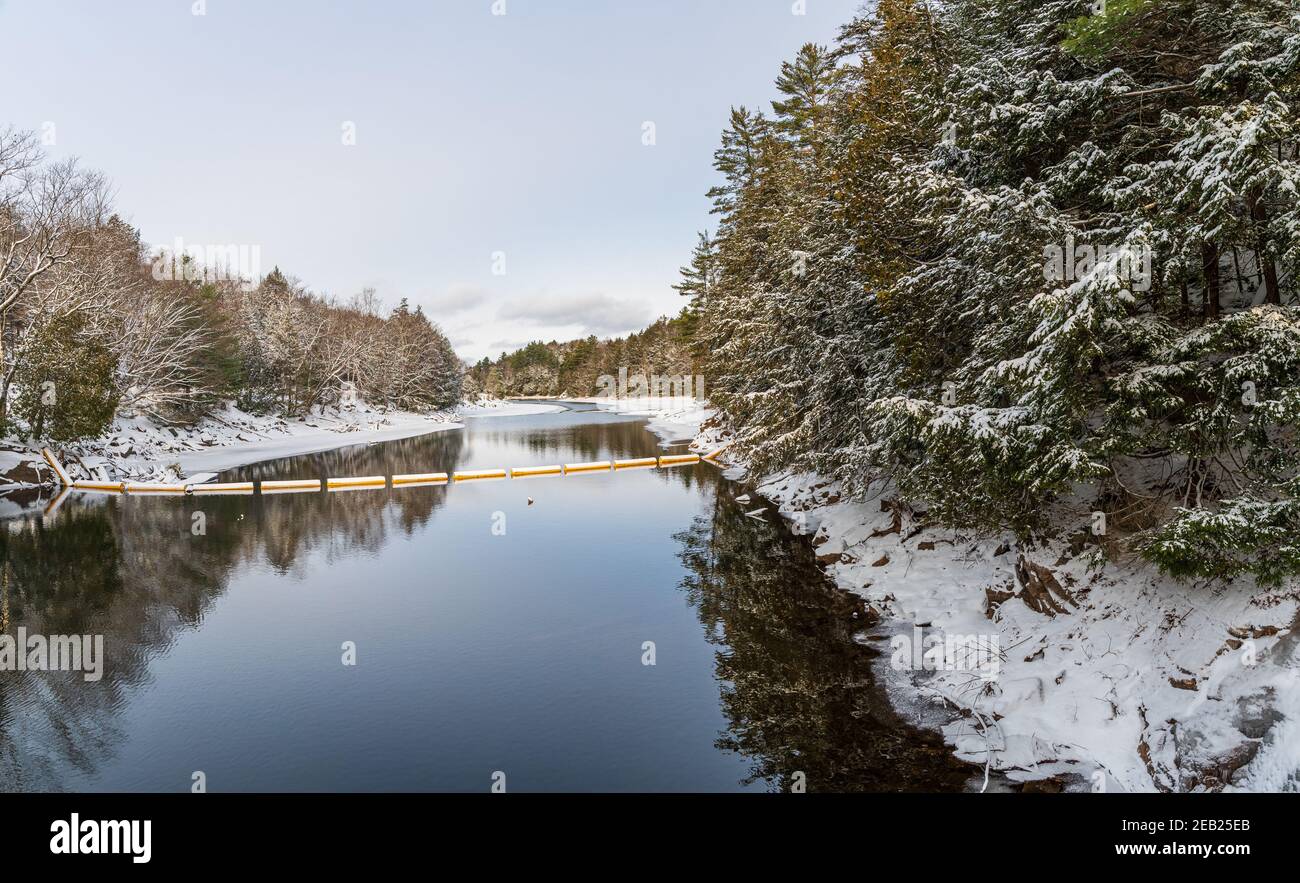 Hawk Lake Log Chute Algonquin Highlands Haliburton County Ontario ...