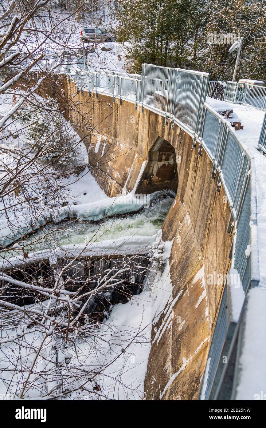 Hawk Lake Log Chute Algonquin Highlands Haliburton County Ontario ...