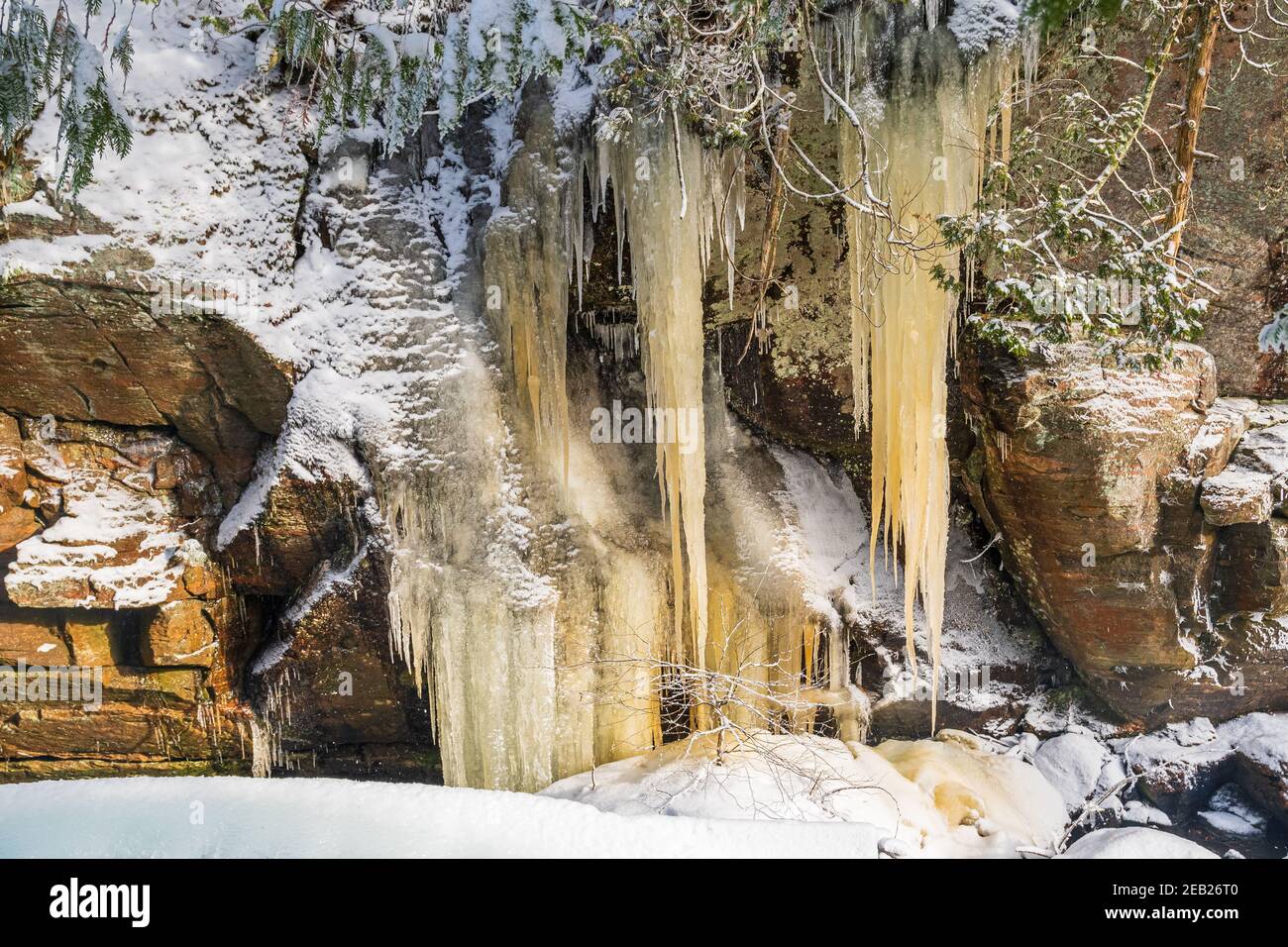 Hawk Lake Log Chute Algonquin Highlands Haliburton County Ontario ...