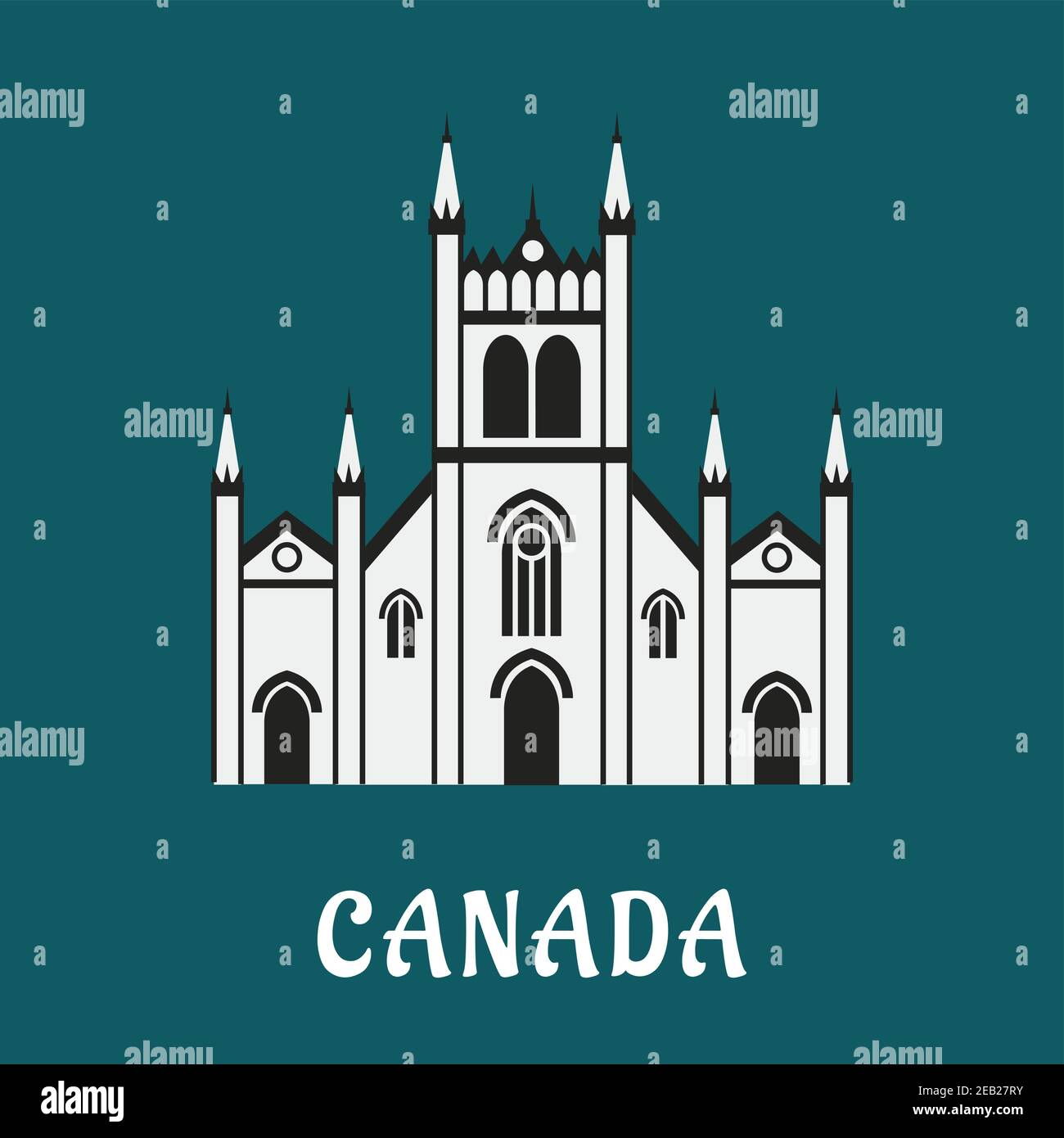 Canadian monument Stock Vector Images - Alamy