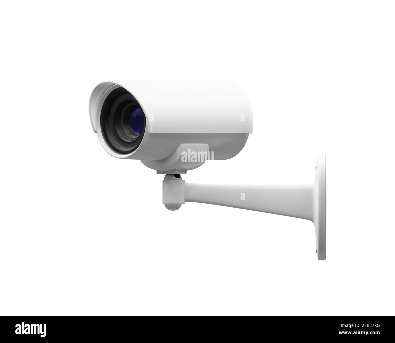 CCTV security camera isolated on white background, 3d render Stock ...