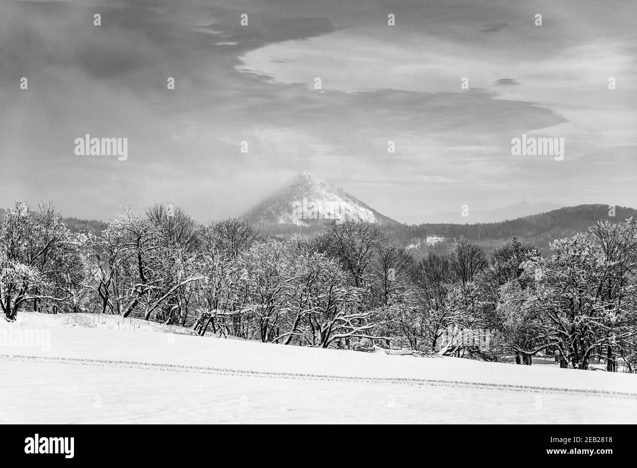 Hill hilly Black and White Stock Photos & Images - Alamy