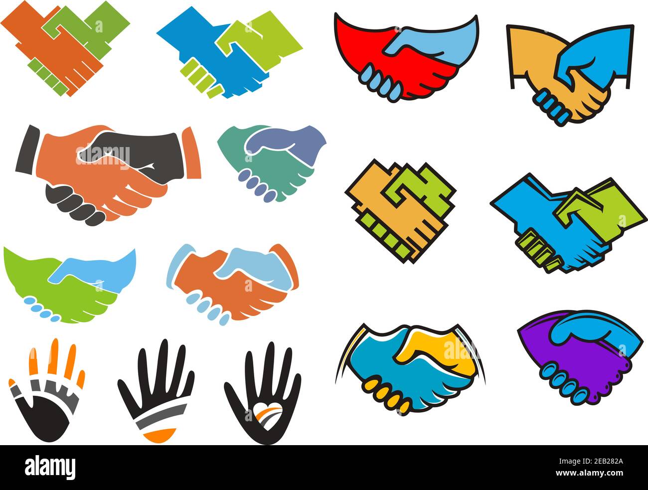 Business handshakes Cut Out Stock Images & Pictures - Alamy