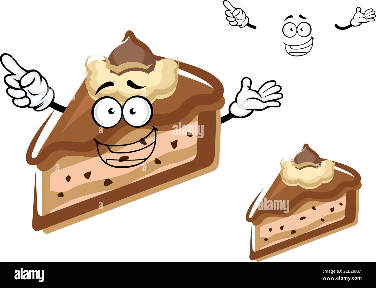 Vanilla cheesecake slice Stock Vector Images - Alamy