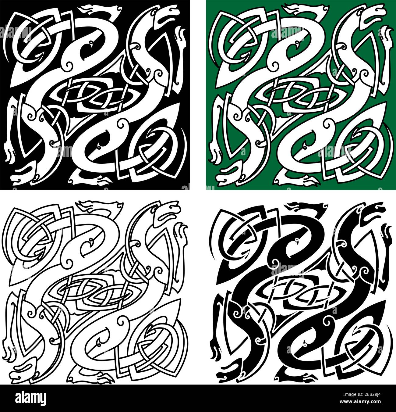 Celtic Dragon Designs Patterns Celtic Dragon Vector Images (over