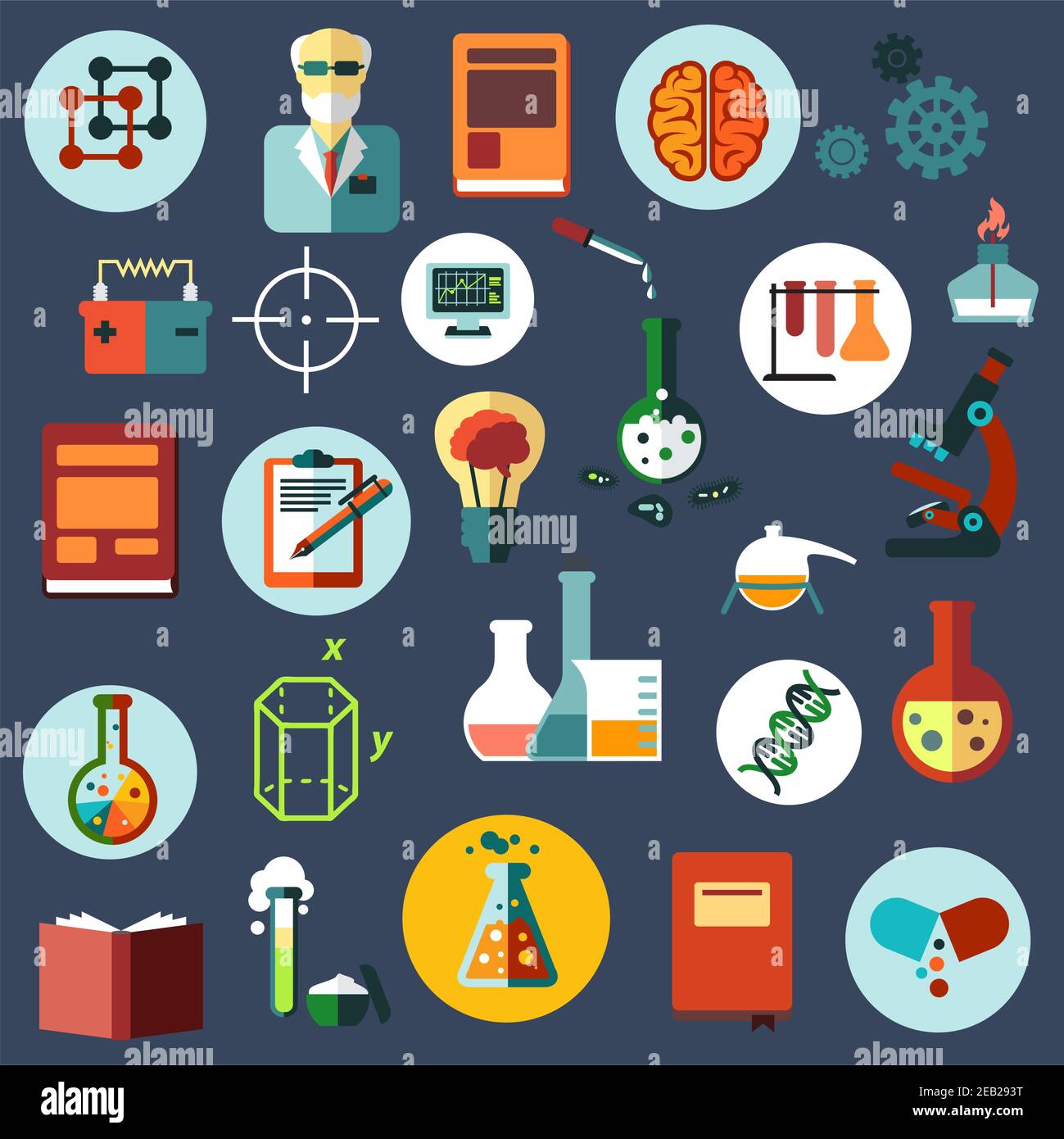 Battery light bulb experiment Stock Vector Images - Alamy