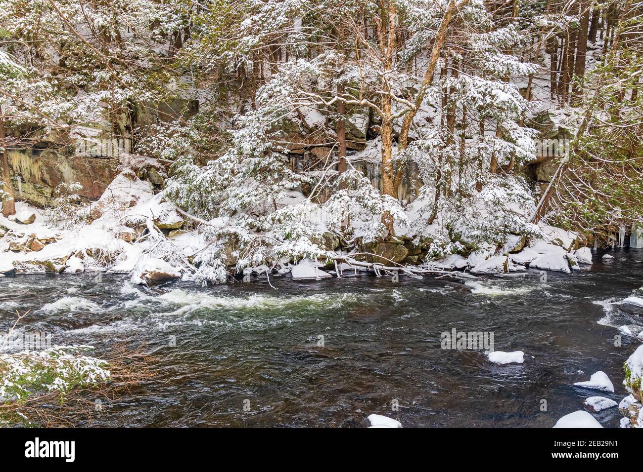 Hawk Lake Log Chute Algonquin Highlands Haliburton County Ontario ...