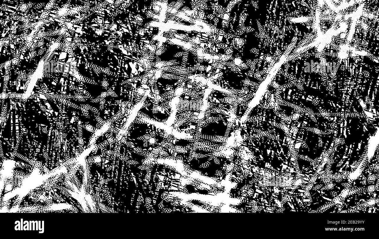 Simple abstract black and white drawing. Expressive drawing. Abstract ...