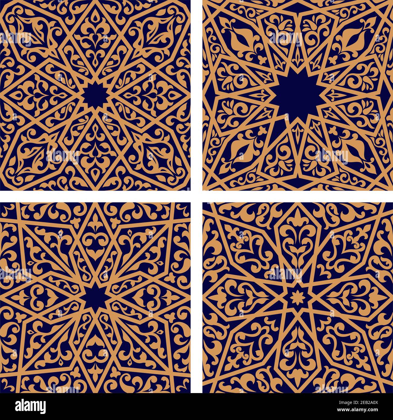 Seamless islamic patterns Cut Out Stock Images & Pictures - Alamy
