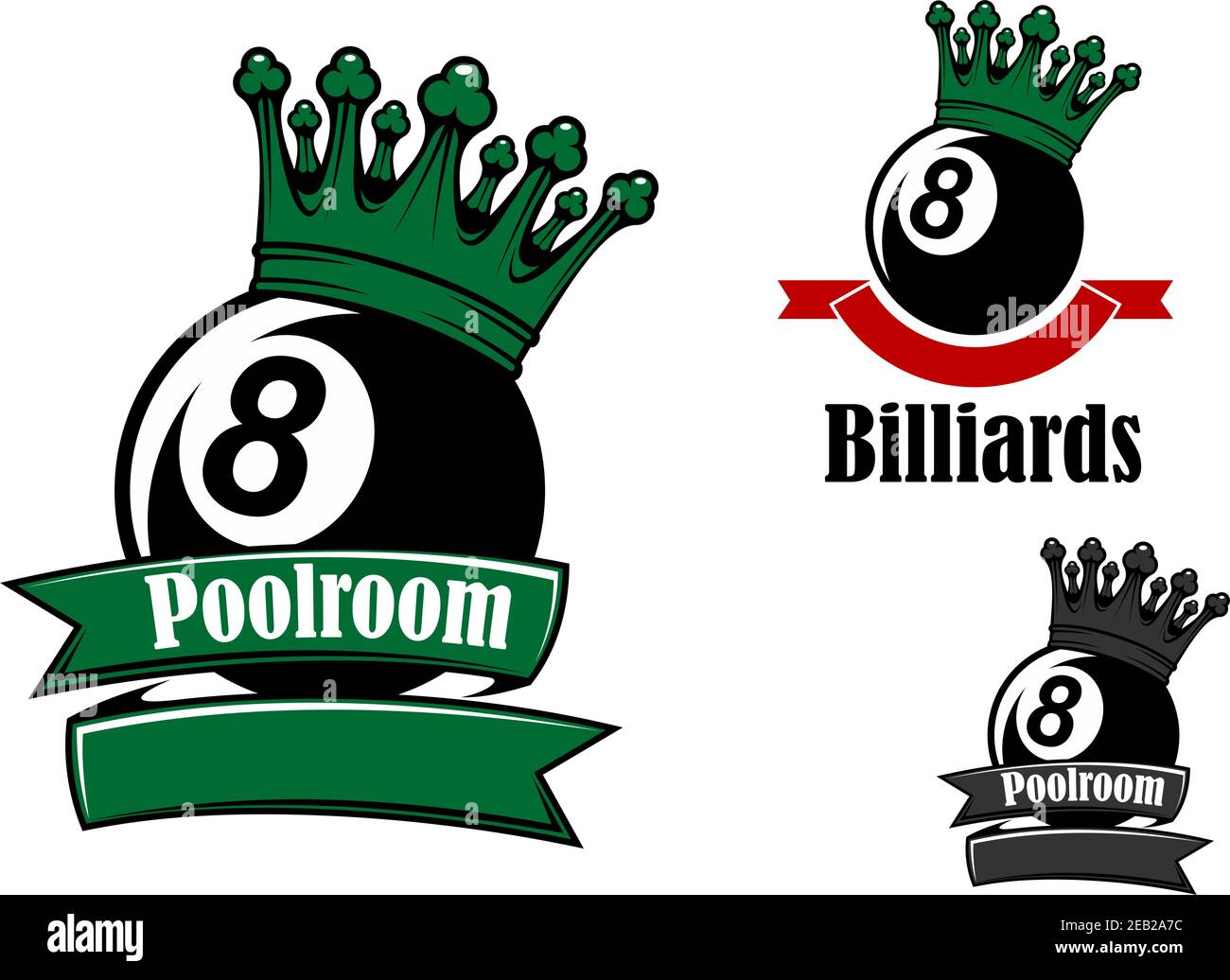 Club crowned Stock Vector Images - Alamy