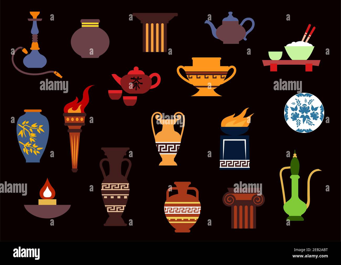 Lamp in plate Stock Vector Images - Alamy